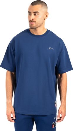 Smilodox Herren T-Shirt Rayk - Locker geschnittenes Oversize Shirt mit auff&auml;lligem Backprint, Logo auf der Brust und bequemem Rundhalsausschnitt f&uuml;r Moderne St