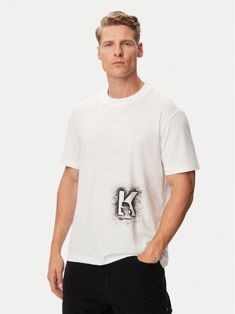 Karl Lagerfeld T-Shirt B3M17029 Wei&szlig; Regular Fit