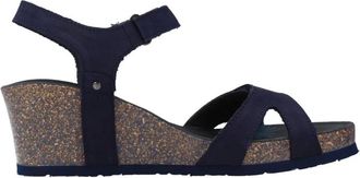 Panama Jack Femme, Chaussures, Bleu, Taille: 39 EU Sandalette basique avec deux brides adh&eacute;sives