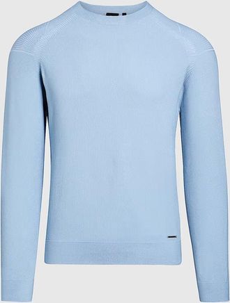 AlphaTauri Gestrickter Stretch-Pullover mit feiner Struktur in