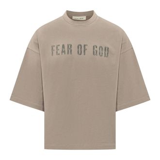 Fear of God Homme, Tops, Gris, Taille: XS T-shirt Manches Courtes