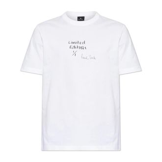 Paul Smith Bedrucktes T-Shirt - - Tops - Herren - Wei&szlig; - S