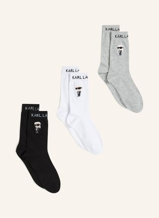 Karl Lagerfeld 3er-Pack Socken schwarz