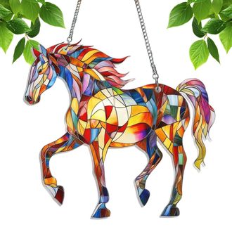 Generico Sonnenhaufen f&uuml;r, Pferdeform, zum Aufh&auml;ngen von Sonnenempf&auml;ngern, Regenbogen-Ornament f&uuml;r Geburtstagsfenster, W&auml;nde