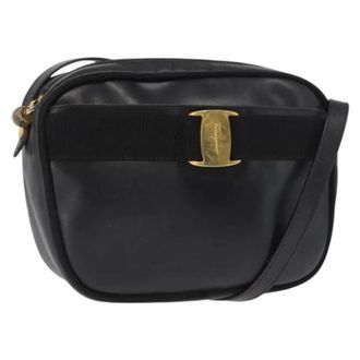 Ferragamo Pre-owned Leather Crossbody Bag - - Pre-owned - Damen - Schwarzk - ONE SIZE