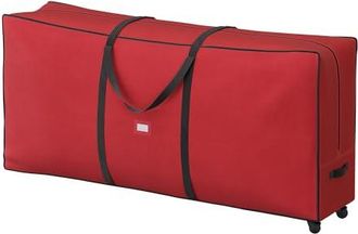 Songmics Sac de Rangement avec Roues Diam&egrave;tre de 40 mm, Sac de Transport, jusqu&agrave; 274 cm, pour Sapin de No&euml;l D&eacute;mont&eacute;, Poign&eacute;es R&eacute;glables en Longueur, Tissu Oxfo