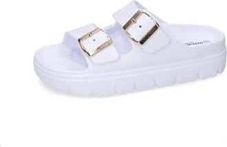 Dockers by Gerli Sandales classiques pour femme, Blanc Multi 505, 39 EU