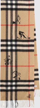 Burberry Schal aus 100% Kaschmir mit Vintage-Check-Muster und Fransen
