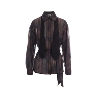 Liu Jo Camicia Digital M/L - - Blouses & Shirts - Damen - Braun - L