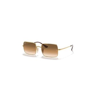Ray-Ban Rectangle 1969 Sonnenbrillen Arista Gold Fassung Braun Glas 54-19