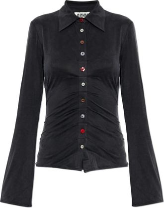 Avavav Avavav, Femme, Blouses et Chemises, Noir, Taille: 38 FR Chemise ajust&eacute;e