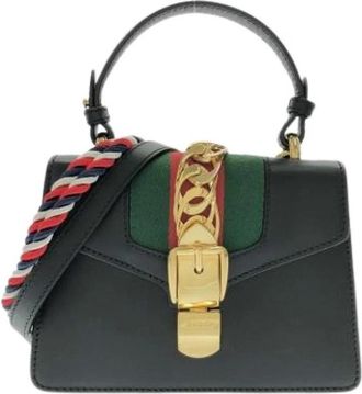 Gucci Sac Sylvie Pre-owned - Femme - Pre-owned - Noir - Taille: ONE Size