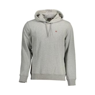 Napapijri Napapijri Grauer Baumwoll-Hoodie - - Sweatshirts & Hoodies - Herren - Grau - L