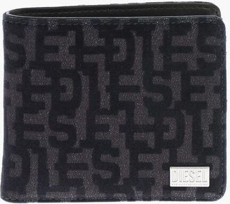Diesel Cotton Wallet with All-Over Logo size One Size
