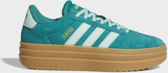 adidas Plateausneaker ADIDAS SPORTSWEAR VL COURT BOLD, Damen, Gr. 38,5, gr&uuml;n (equipment gr&uuml;n, clear mint, gold metallic), Leder, Synthetik, Schuhe Plateausne