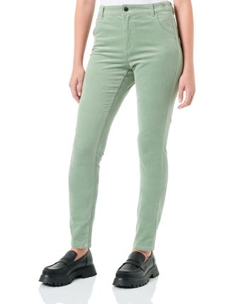 s.Oliver Damen Hose lang, Slim Fit Green 34