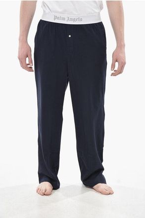 Palm Angels Stretch Cotton Pajama Pants with Branded Elastic Band size Xl