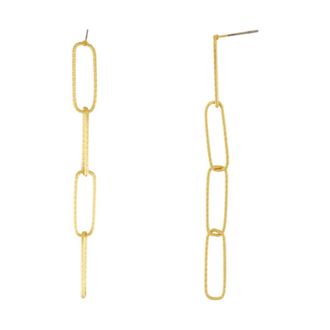 Dansk Copenhagen Langer B&uuml;roklammer-Ohrring - - Accessories - Damen - Gelb - ONE SIZE