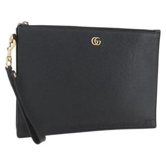 Gucci Pre-owned Leder Clutch - - Pre-owned - Damen - Schwarzk - ONE SIZE
