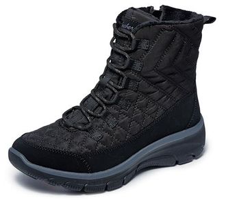 Skechers Femme Easy Going-Game Hour Bottine, Noir/Noir, 39 EU