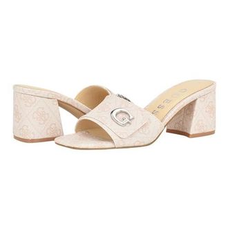 Guess Femme Gallai Sandale à Talon, Ivoire 151, 38.5 EU