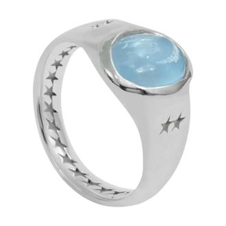 TwoJeys Homme, Accessoires, Gris, Taille: 53 MM Chevali&egrave;re Bleue Verticale