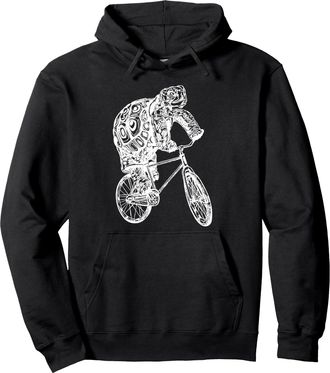 Seembo Turtle Cycling Biker Lustiges Biker Reptilien-Fahrrad Pullover Hoodie