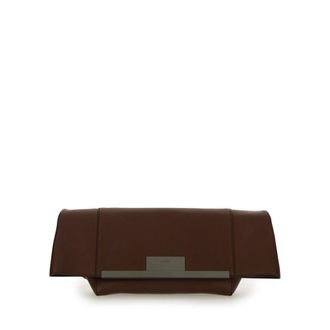 Max Mara Clutch Clasp Medium - - Bags - Damen - Braun - ONE SIZE
