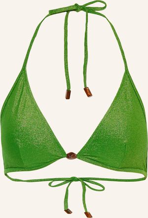 Vilebrequin Triangel-Bikini-Hose Flette Mit Glitzergarn Und Schmuckperlen gruen