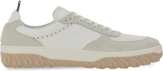 Thom Browne Low-Top Sneaker - Leather Sneaker - Gr. 6_5 - in Weiß - für Damen