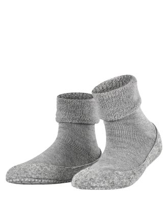Falke Stoppersocken Cosyshoe W Hp Wolle rutschhemmende Noppen 1 Paar, Grau Light Grey 3400, 41-42