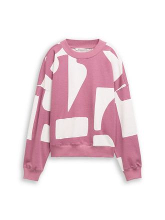 Tom Tailor Sweatshirt Strick & Sweatshirts Loose Fit Sweatshirt mit Muster