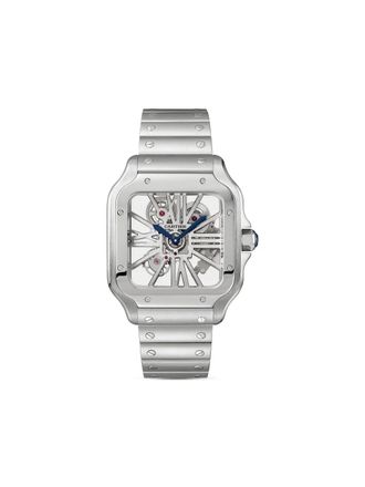 Cartier 2021 Santos Skeleton 39mm - Silber