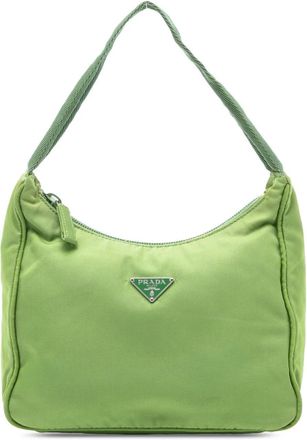 Prada Hobo Bags - Tessuto Shoulder Bag - Gr. unisize - in Gr&uuml;n - f&uuml;r Damen