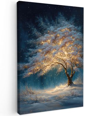 MuchoWow &copy; Weihnachtsdeko Wandbilder 40x60 cm Home Deko Wohnung Bild Wohnzimmer Weihnachtsgeschenke Fotoleinwand Wand Bilder Leinwand Wall Decor Geschenk Baum 