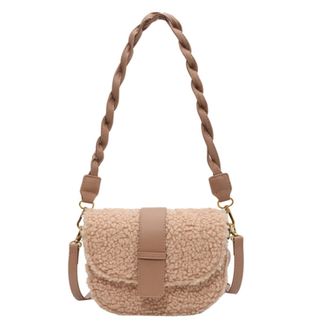 Holibanna Umh&auml;Ngetasche Damen Aus Polyester Und Pl&uuml;Sch Leichte Crossbody Tasche Kompakte Schultertasche F&uuml;R Arbeit Schule Und Alltag