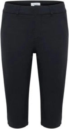Part Two Femme, Shorts, Noir, Taille: 36 FR Pantalon Capri Noir Coupe Classique Tendance