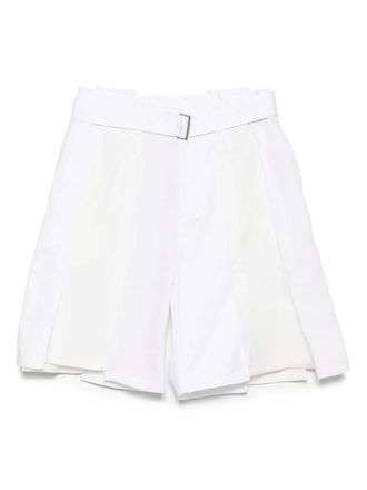 Songzio Shorts mit G&uuml;rtel - Wei&szlig;