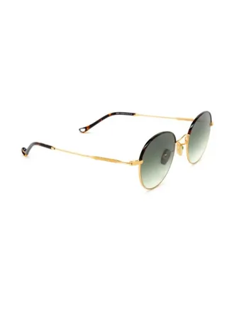Eyepetizer GOBIC4M25 Round Metal Frame Sunglasses - Gold