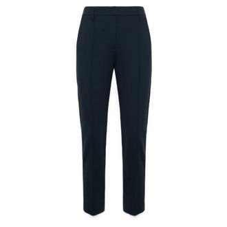 Dorothee Schumacher Essence Hose High-Rise Kn&ouml;chellang - - Trousers - Damen - Blau - XL