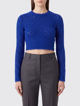 Jil Sander Verk&uuml;rzter Rundhalspullover aus Mohair und Seide