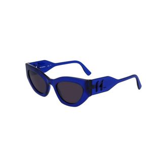 Karl Lagerfeld Femme, Accessoires, Bleu, Taille: ONE Size Lunettes de soleil inject&eacute;es avec verres d&eacute;grad&eacute;s