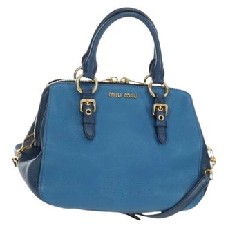 Miu Miu Sac &agrave; main Pre-owned - Femme - Pre-owned - Bleu - Taille: ONE Size