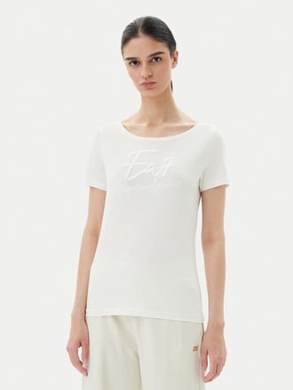 Emporio Armani T-Shirt 7W000184 AF10373 U0005 Écru Regular Fit