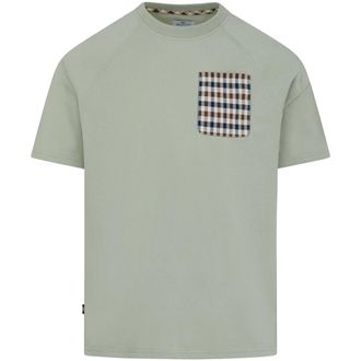 Aquascutum Active Raglan Pocket Salvia Hellgr&uuml;nes T-shirt