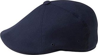 Kangol Casquette 504 Flexfit Homme - Plate Gavroche Laine avec Visiere Automne Printemps Hiver Ete Printemps-ete - L/XL (58-61 cm) Bleu