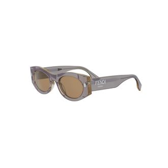 Fendi Roma Oval Sonnenbrillen - - Accessories - Damen - Braun - 52 MM