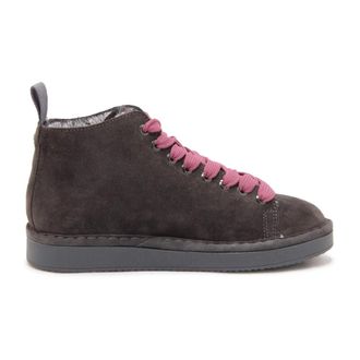 Panchic Eco-Fur Stiefeletten Anthrazit-Braunrose - - Shoes - Damen - Grau - 37 EU