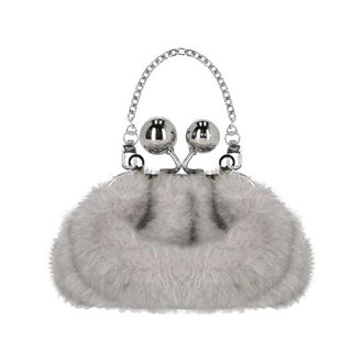 Max Mara Pasticcino Tubo Mini Clutch - - Bags - Damen - Grau - ONE SIZE