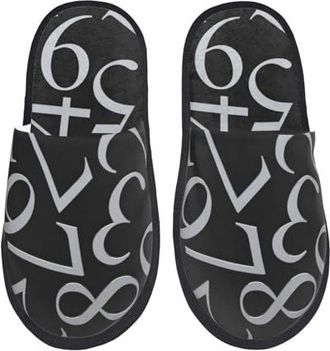 Generic Hiver Pantoufles Nombres Antid&eacute;rapant Fourrure Pantoufles Unisexe Chausson Hotel Pour Chambre Camping Voyage L